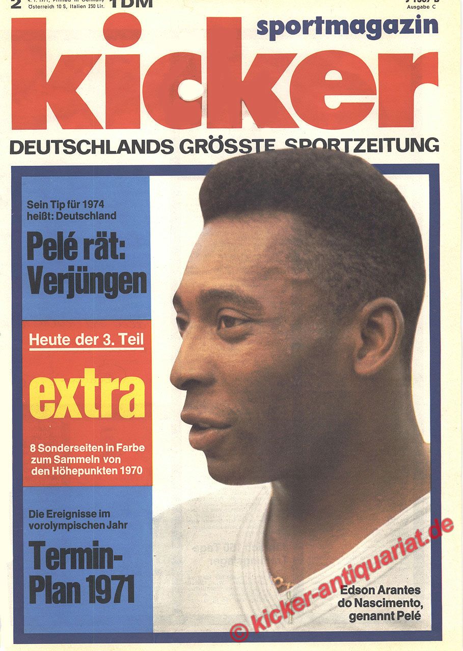 Kicker Sportmagazin 1971 | Kicker-Antiquariat